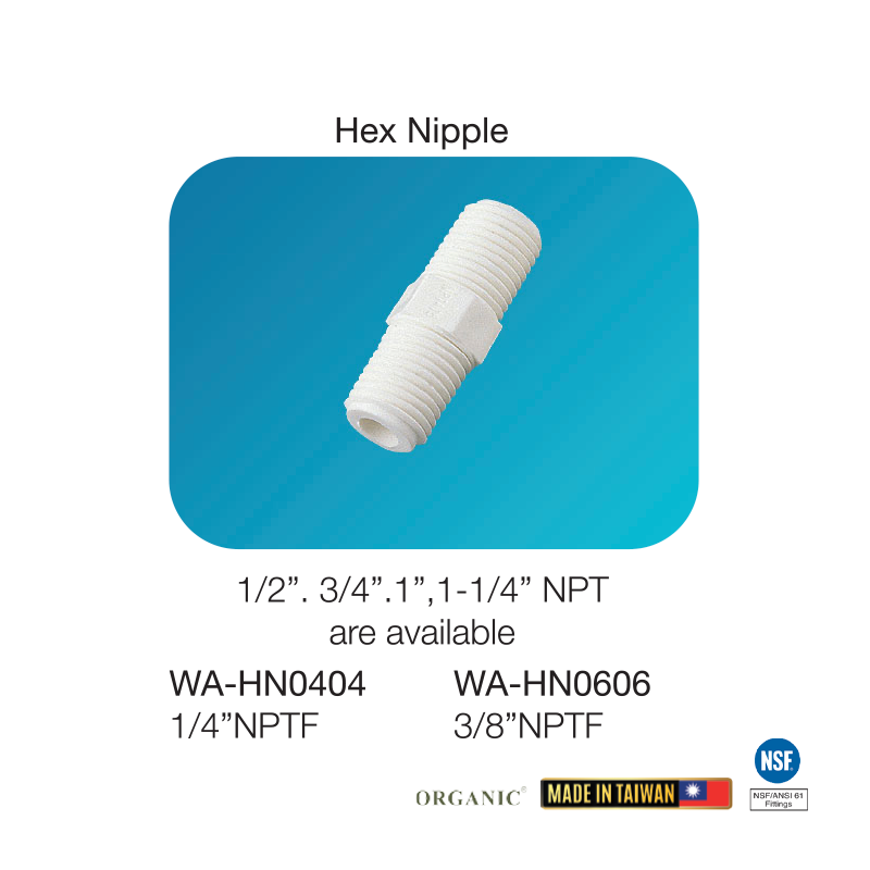 Hex Nipple – Filter Man Supply