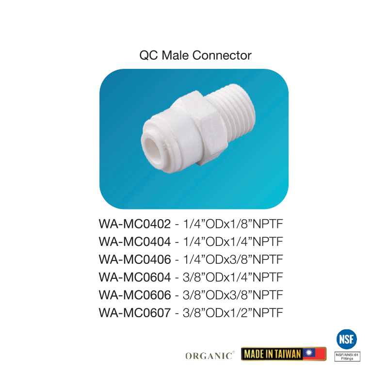 QC Male Connector – Filter Man Supply