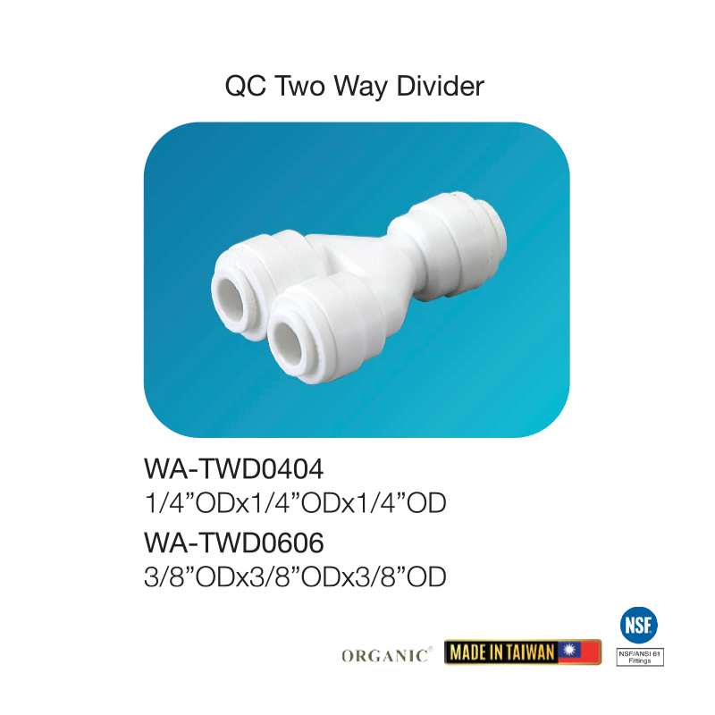 QC Two Way Divider – Filter Man Supply